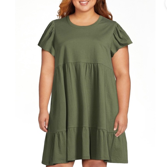 Time and Tru | Dresses | Time And Tru Tiered Knit Pocket Dress | Poshmark